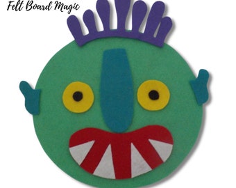 Felt Board Story Set: GO Away Big Green Monster - Etsy