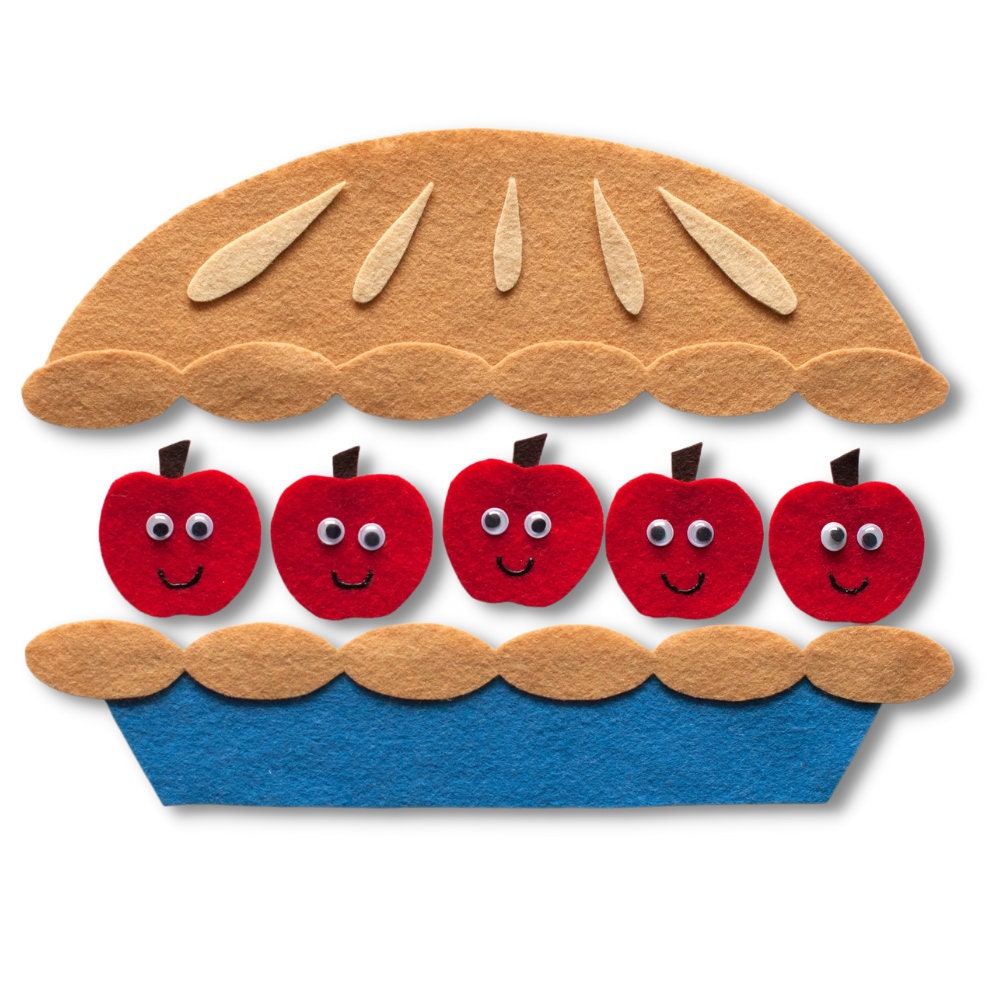 Five Apples in a Basket PDF Felt Board Pattern Flannel Board - Etsy ...
