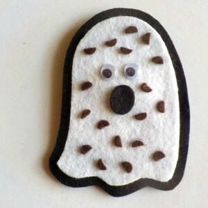 The Chocolate Chip Ghost PDF SVG Pattern Felt Board Set, Halloween ...