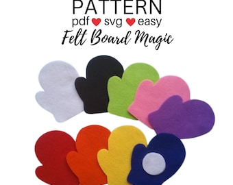 Little Mouse Hide and Seek Colors Colours Game Felt Board Set PDF ...