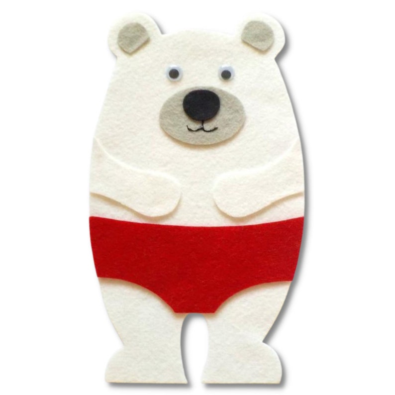 Polar Bears Underwear Felt Story PDFSVG Pattern Polar - Etsy