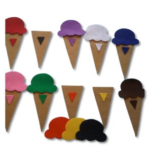 Colour Matching Felt Set Pattern Bundle PDF, SVG Cutting Files, Flannel ...