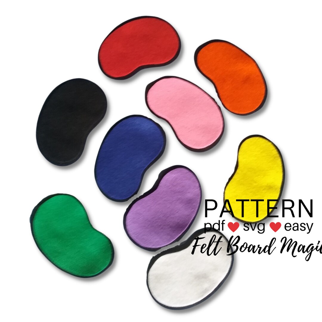 Jelly Bean Count Down PDF SVG Cutting File Felt Board Pattern Flannel ...