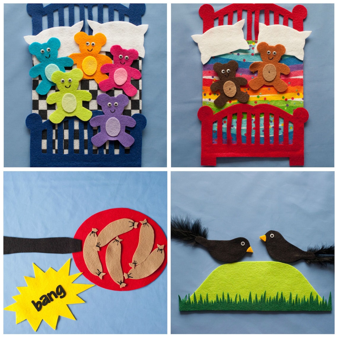 Classic Felt Board Songs Felt Board Pattern Ebook Digital - Etsy