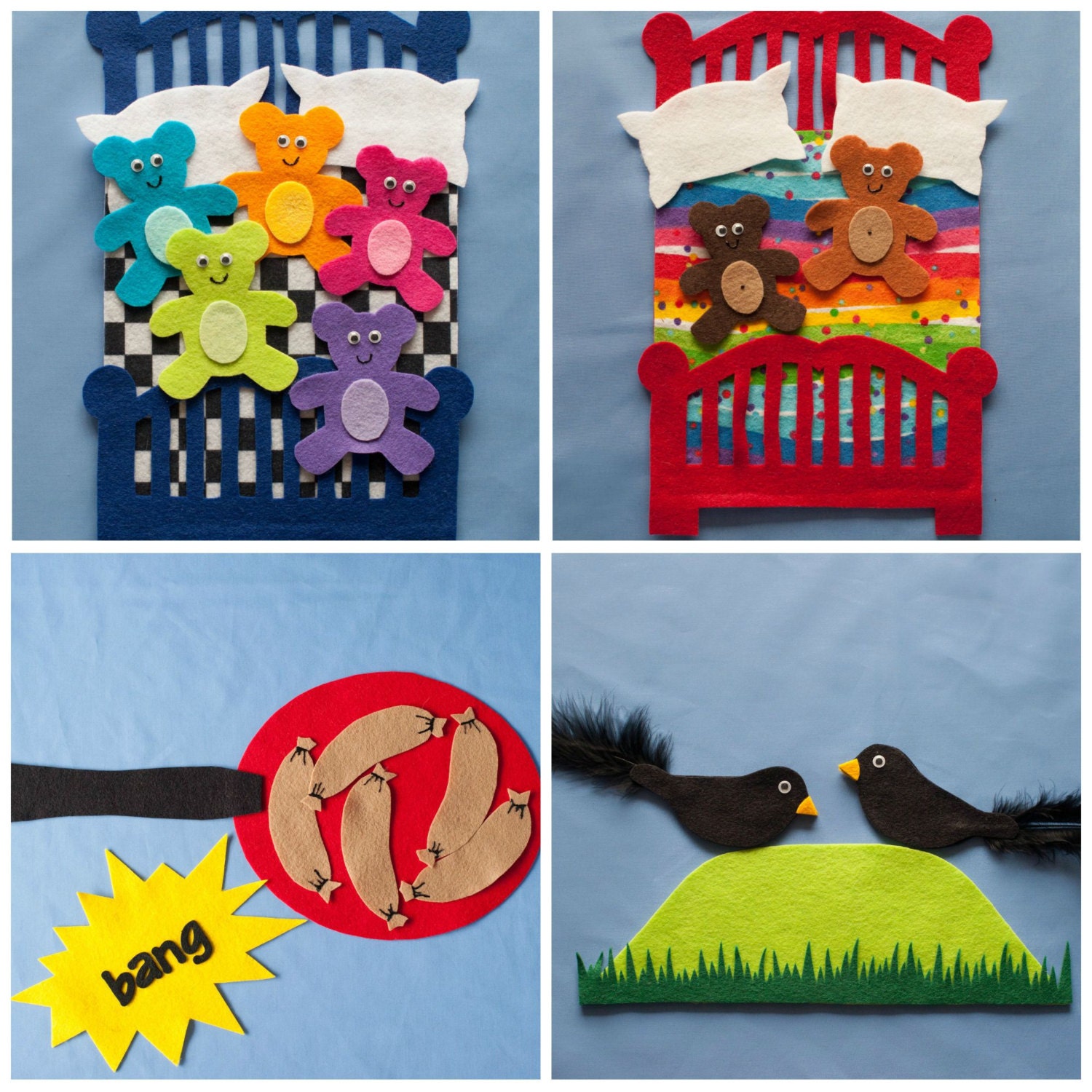 Classic Felt Board Songs Felt Board Pattern Ebook Digital | Etsy