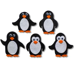 Penguin Felt Story Board PDF Pattern Bundle, Flannel Board Pattern ...