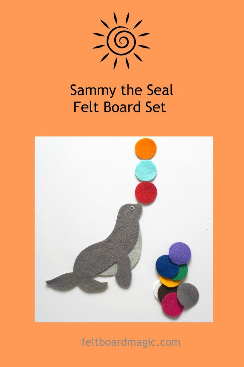 Sammy the Seal PDF Pattern Felt Board Set Polar Arctic | Etsy