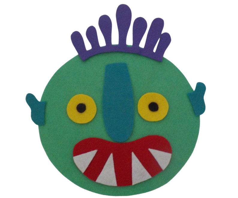 Go Away Big Green Monster PDF SVG Pattern Felt Board Set - Etsy