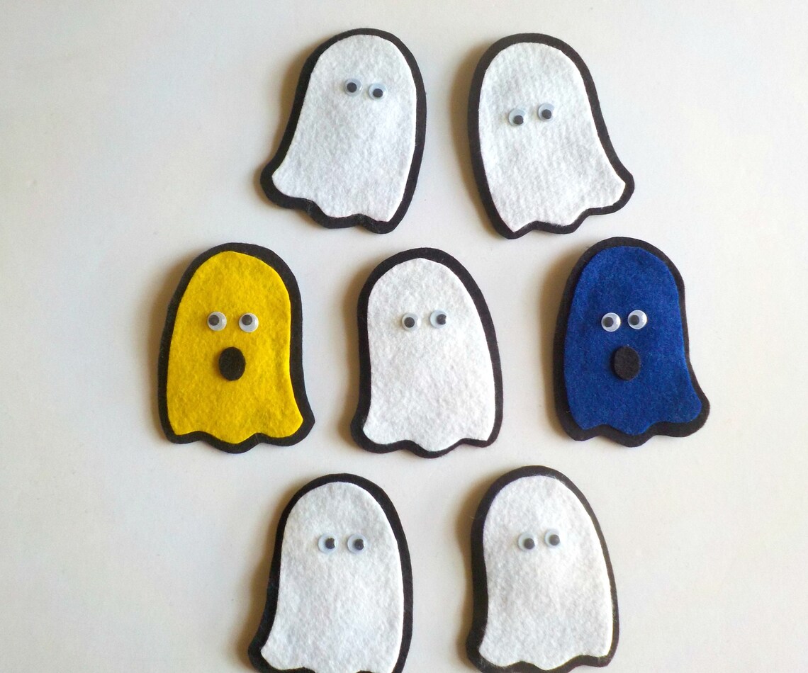 The Chocolate Chip Ghost PDF SVG Pattern Felt Board Set - Etsy