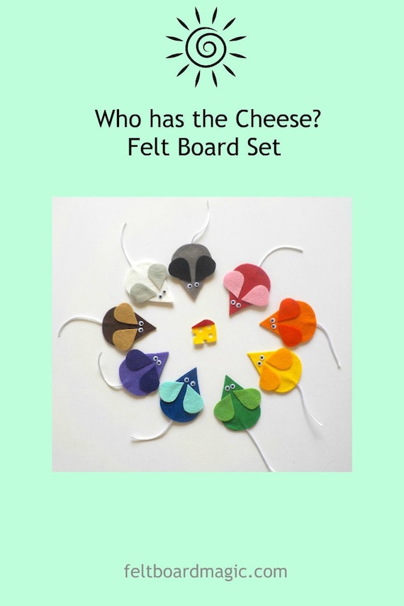 Who Has the Cheese Hide and Seek Colors Game PDF Pattern Felt | Etsy