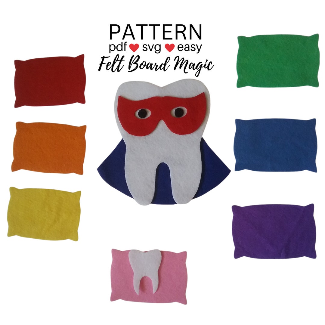 Hide and Seek Super Hero Tooth Felt Board Set Pattern PDF SVG Cutting ...
