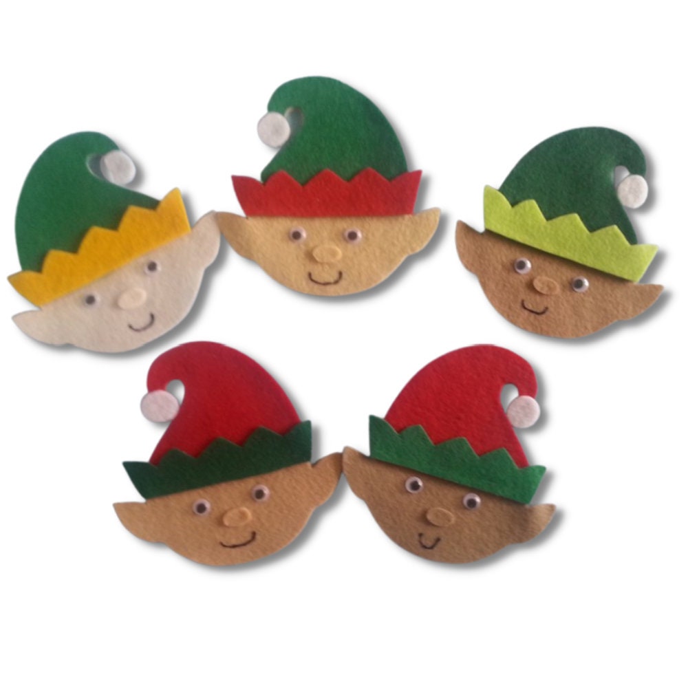 Five Little Elves PDF Pattern Felt Board Set Counting to Five - Etsy