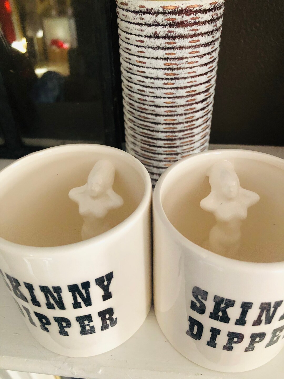 Rare Vintage Souvenir Skinny Dipper Drinking Cocktail Cups Drinking ...