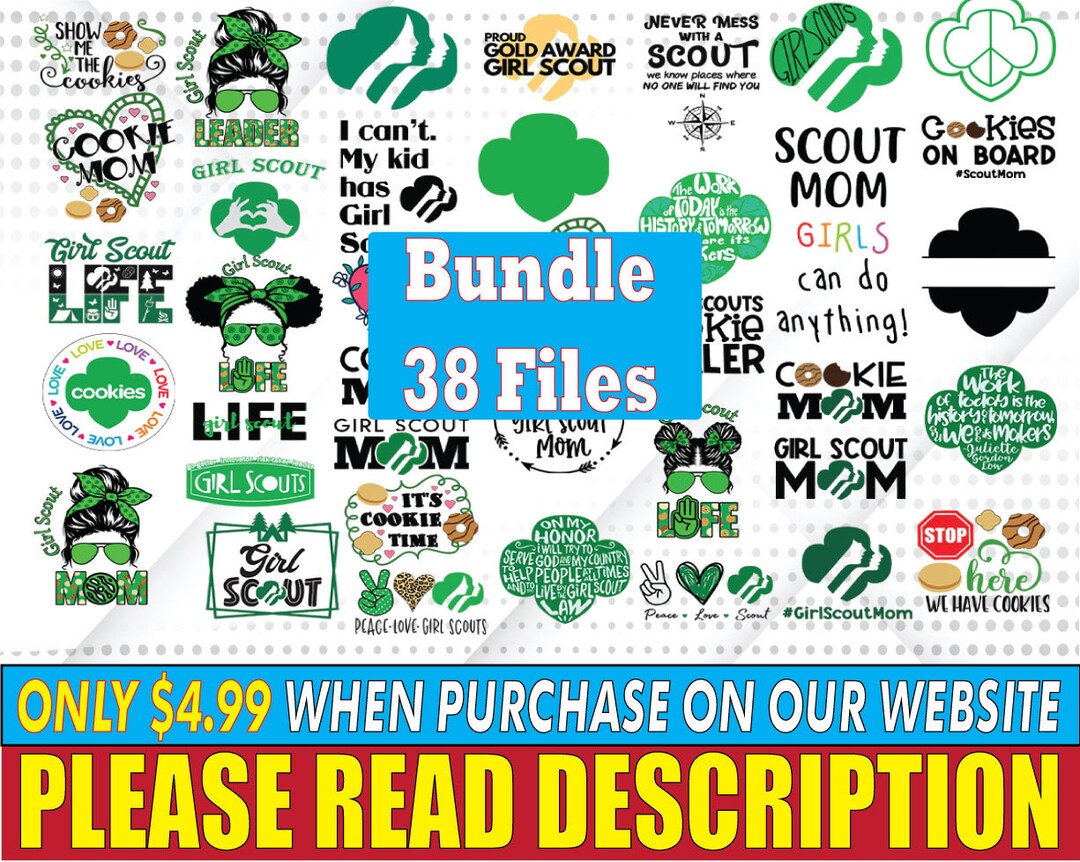 Girl Scouts Svg Bundle Girl Scout Mom Girl Scouts Logo Girl Etsy