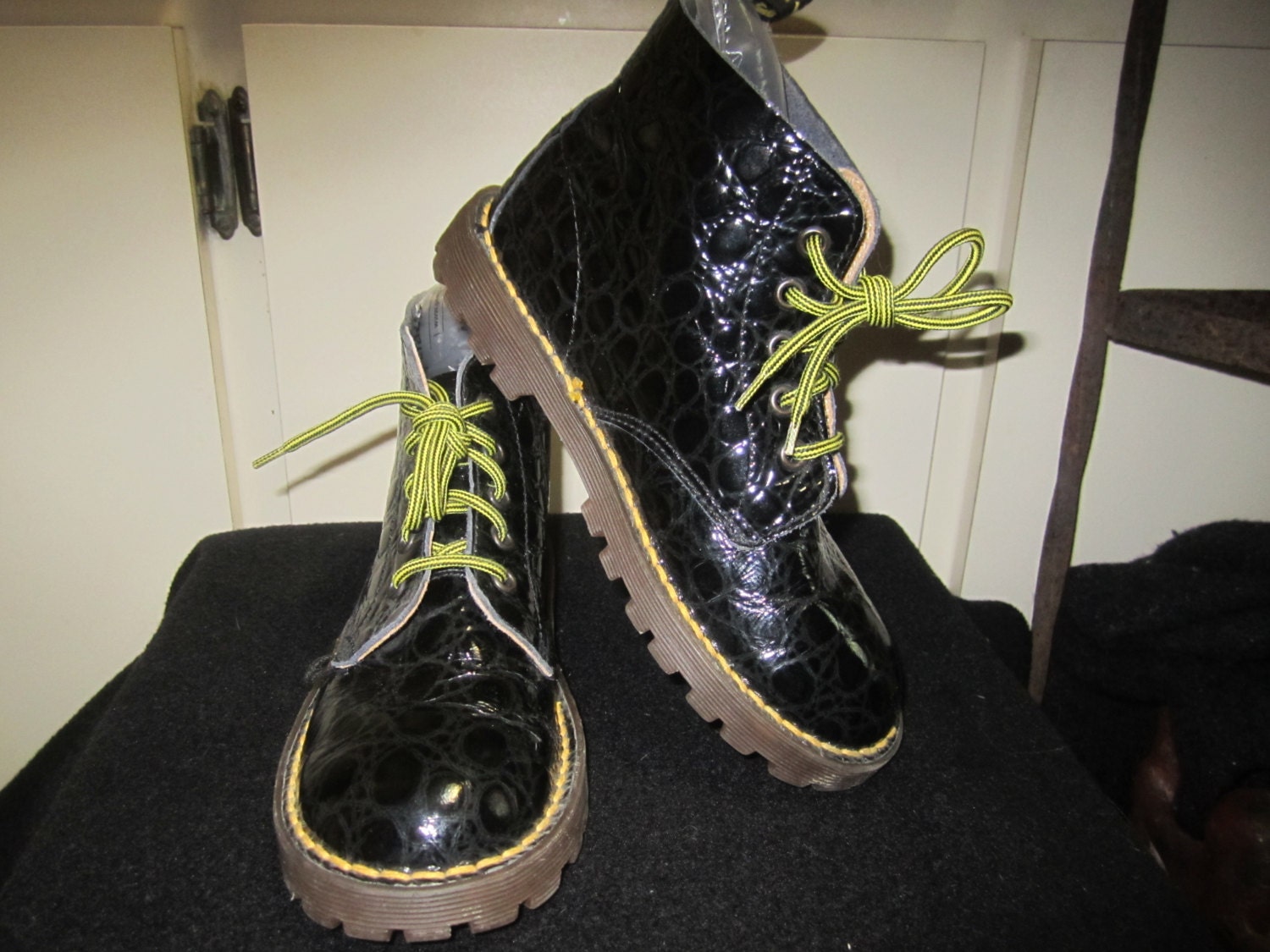 Children's Doc Marten Croc Like Boots Size US 13 Made in - Etsy