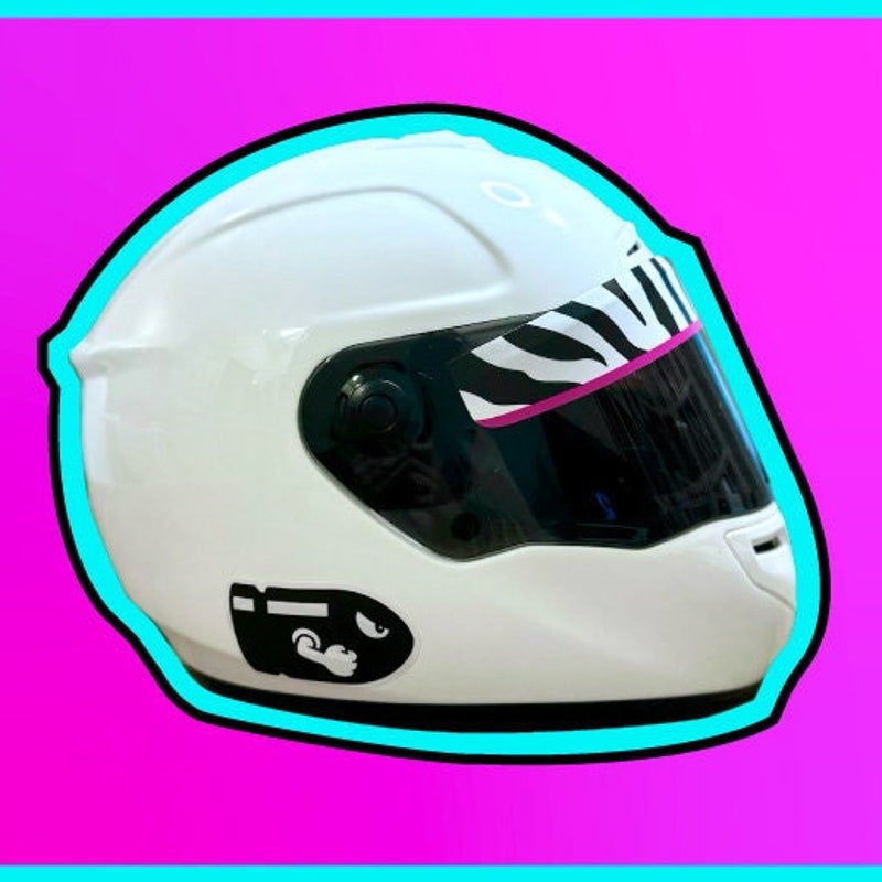 Helmet Visor Sticker - Etsy