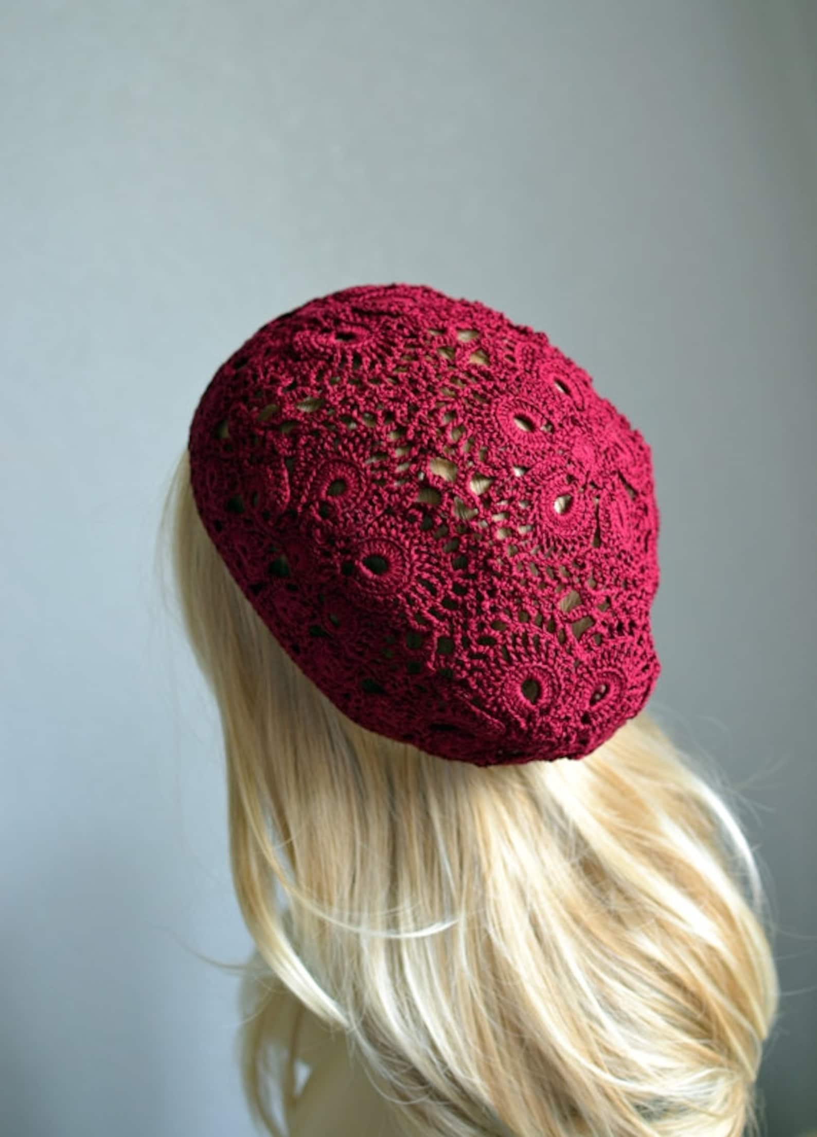 Crochet Summer Hat Women's Hat Beret Womens Crochet Hat - Etsy