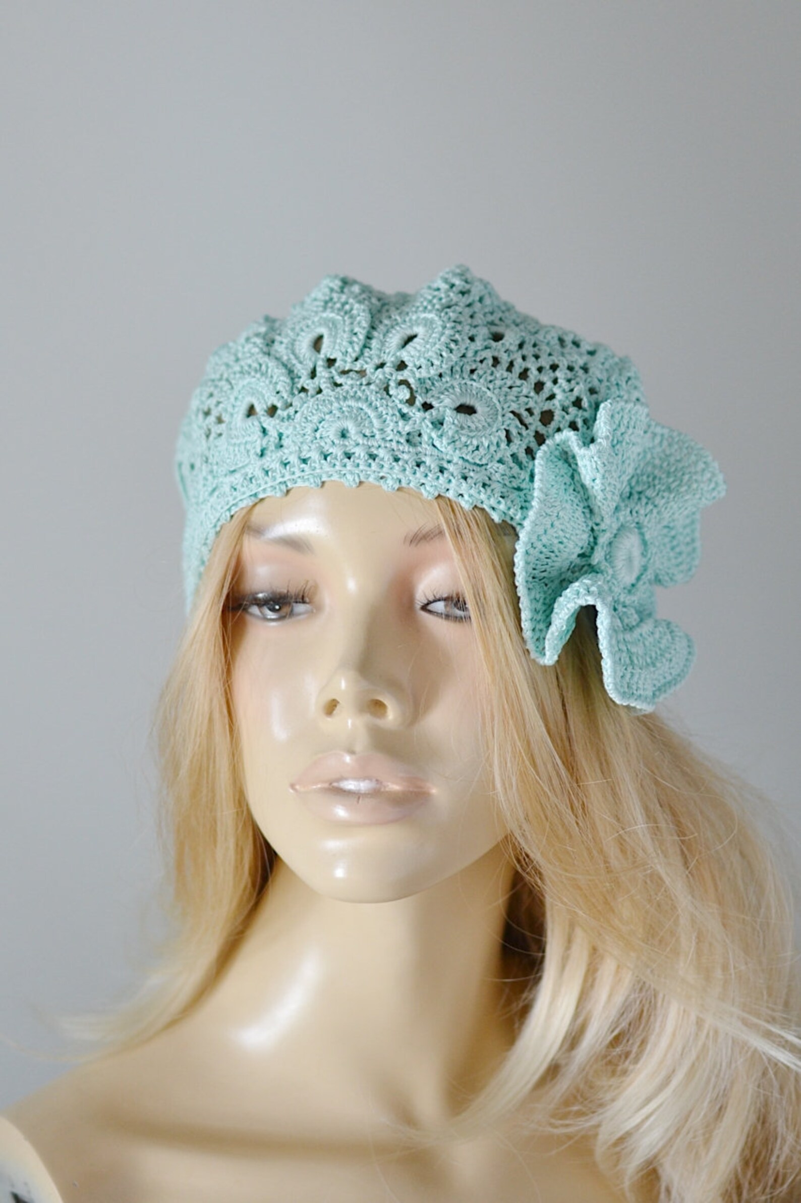 French Beret Summer Beret French Summer Beret Crochet Hat Women Crochet ...