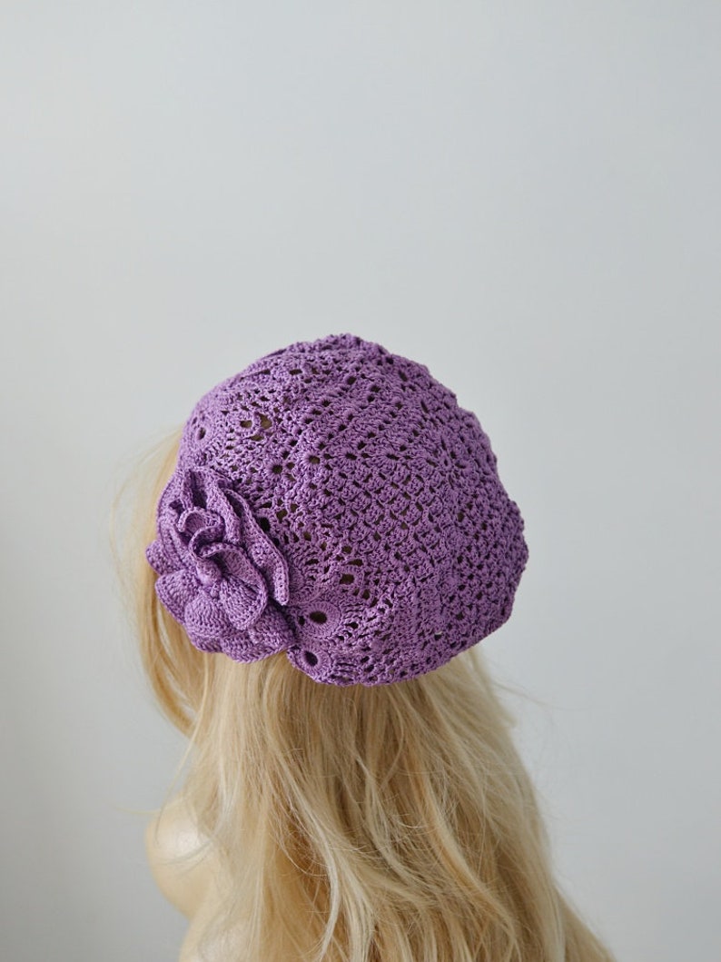 French Beret Summer Beret French Summer Beret Crochet Hat Women Crochet ...
