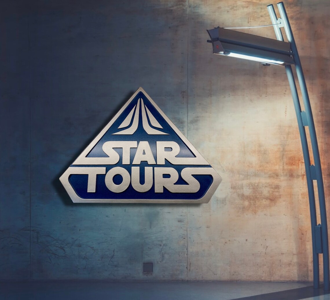 21x16 Star Tours Inspired sign straight edge MADE TO ORDER | Etsy