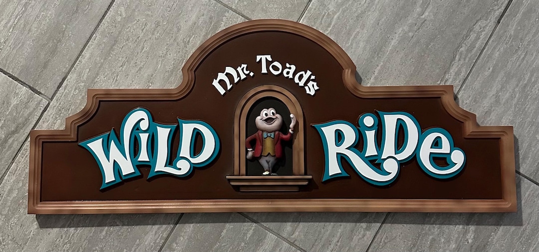 32” Mr. Toads Wild Ride Sign~ Made to Order - Etsy