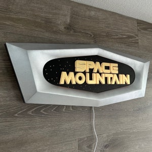 Space Mountain Sign Made to Order 32x12 - Etsy
