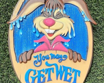 You May Get Wet Sign Splash Mountain - Etsy UK