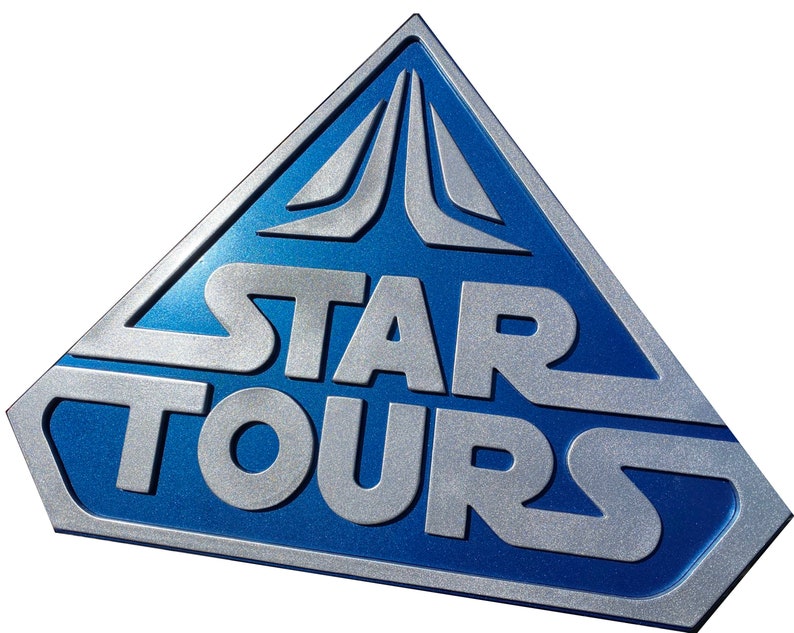 21x16 Star Tours Inspired sign straight edge MADE TO ORDER | Etsy