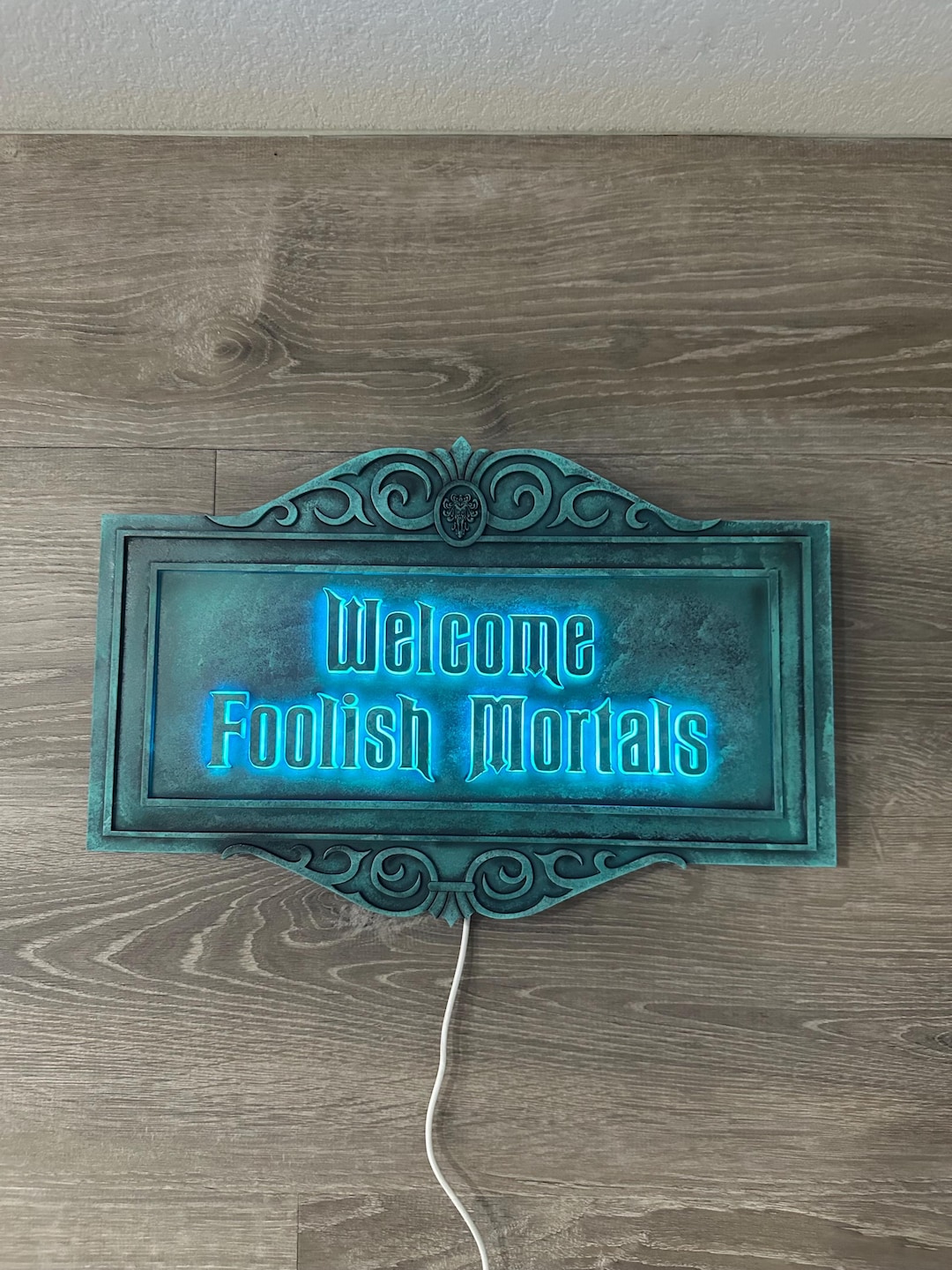 Custom Foolish Mortals Sign With Lights ~ MADE TO ORDER - Etsy