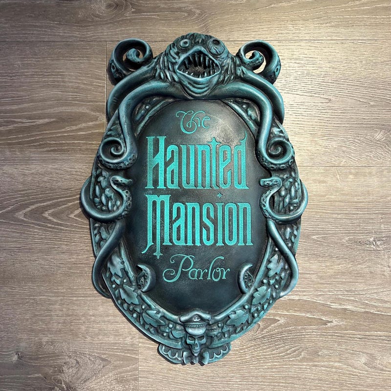 Haunted Mansion Sign - Etsy