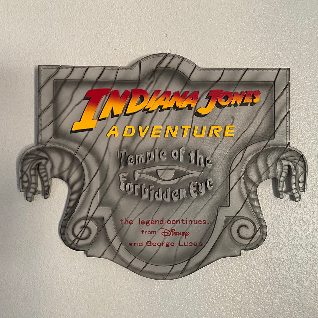 Indiana Jones Ride Inspired Replica Sign. Made to Order. - Etsy
