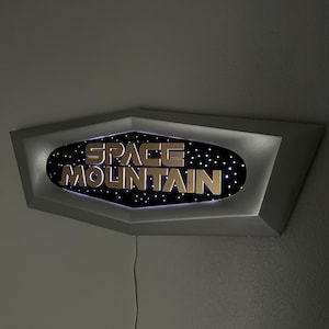 Space Mountain Sign Made to Order 32x12 - Etsy