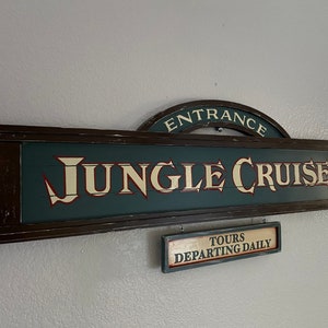Jungle Cruise Sign With Led Lanterns Custom Sign Made to - Etsy