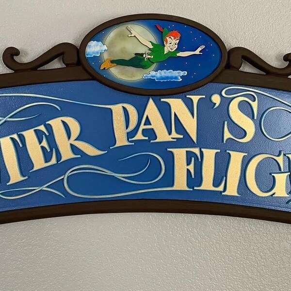 Peter Pan Clock - Etsy