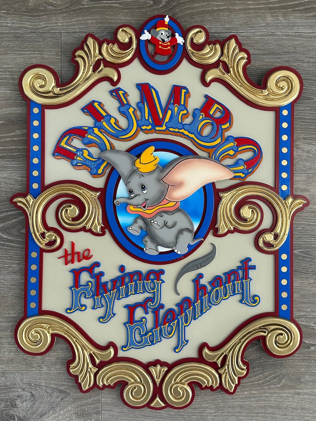 Dumbo Ride Sign~ Made to Order 24”x17.5” - Etsy