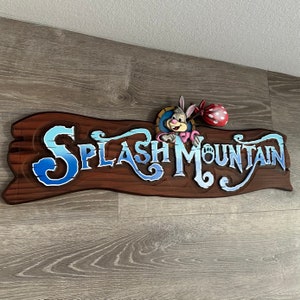 Splash Mountain Sign. Made to Order. 32”x10.5” - Etsy
