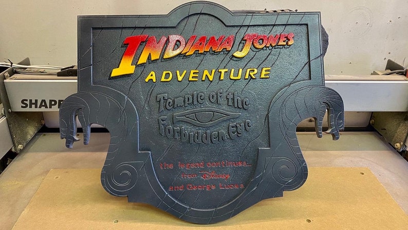 Indiana Jones ride inspired replica sign. Made to order. | Etsy