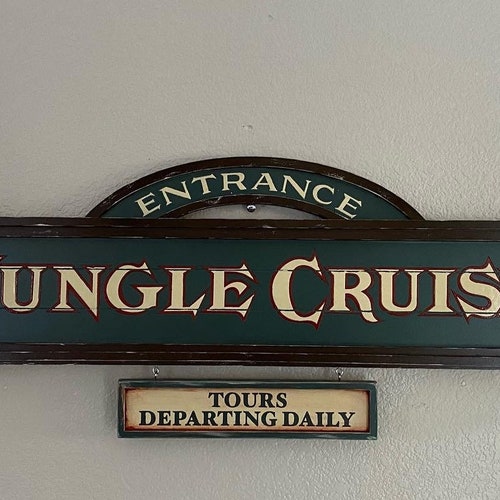 Jungle Cruise Sign | Etsy