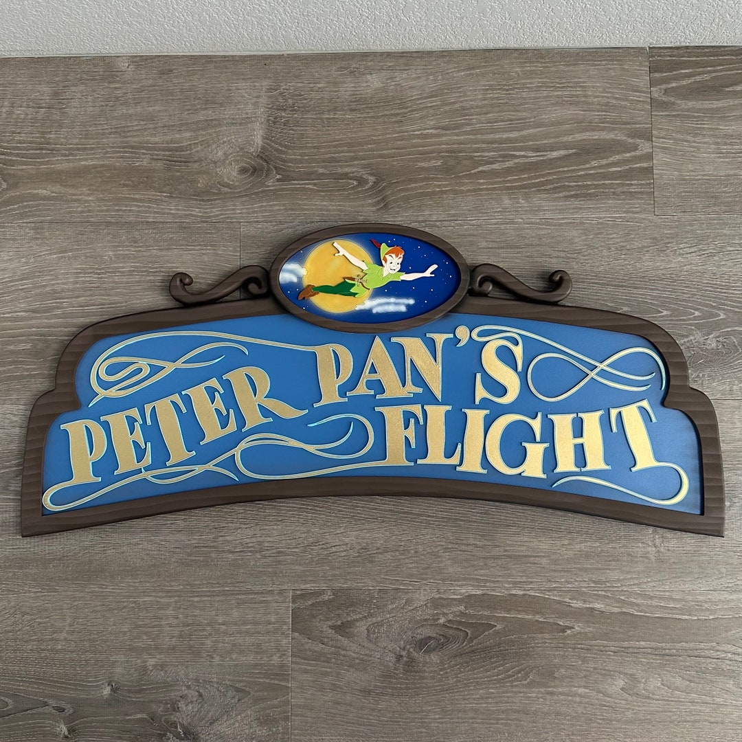 Peter Pan Custom Sign~ Made to Order 32”x14.5” - Etsy