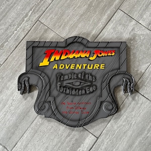 Indiana Jones Ride Inspired Replica Sign. Made to Order. - Etsy