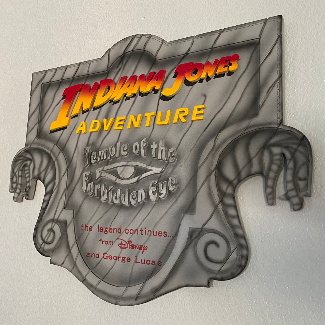 Indiana Jones Ride Inspired Replica Sign. Made to Order. - Etsy