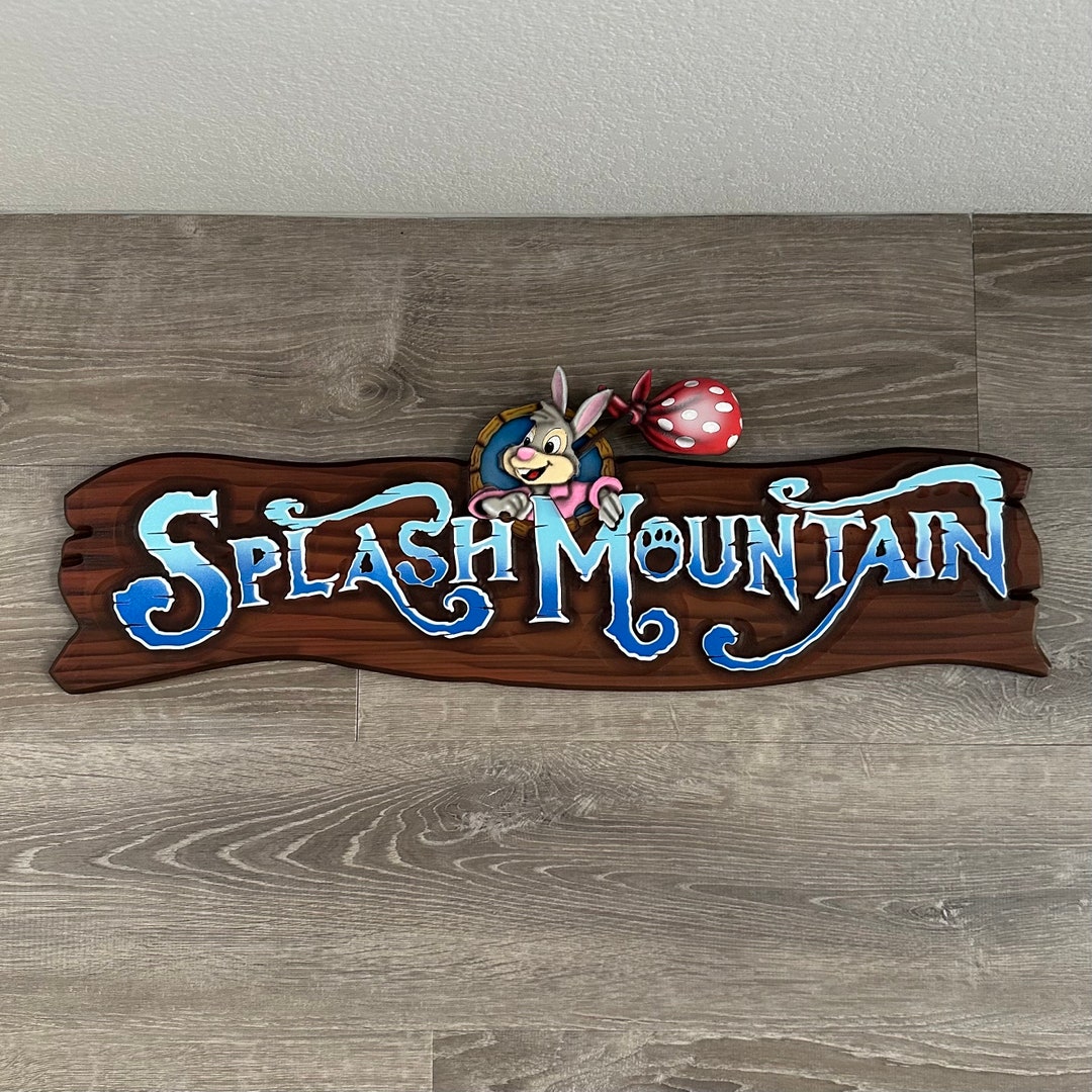 Splash Mountain Sign. Made to Order. 32”x10.5” - Etsy