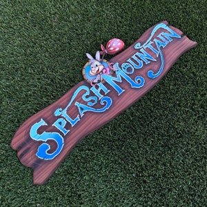 Splash Mountain Sign. Made to Order. 32”x10.5” - Etsy