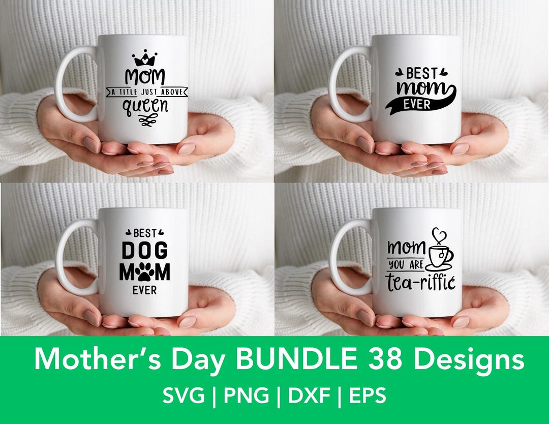 Mother's Day Digital Files Bundle SVG-PNG-DXF - Etsy