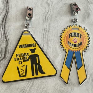Furry Pride Pronoun and ID Sign Badges - Etsy