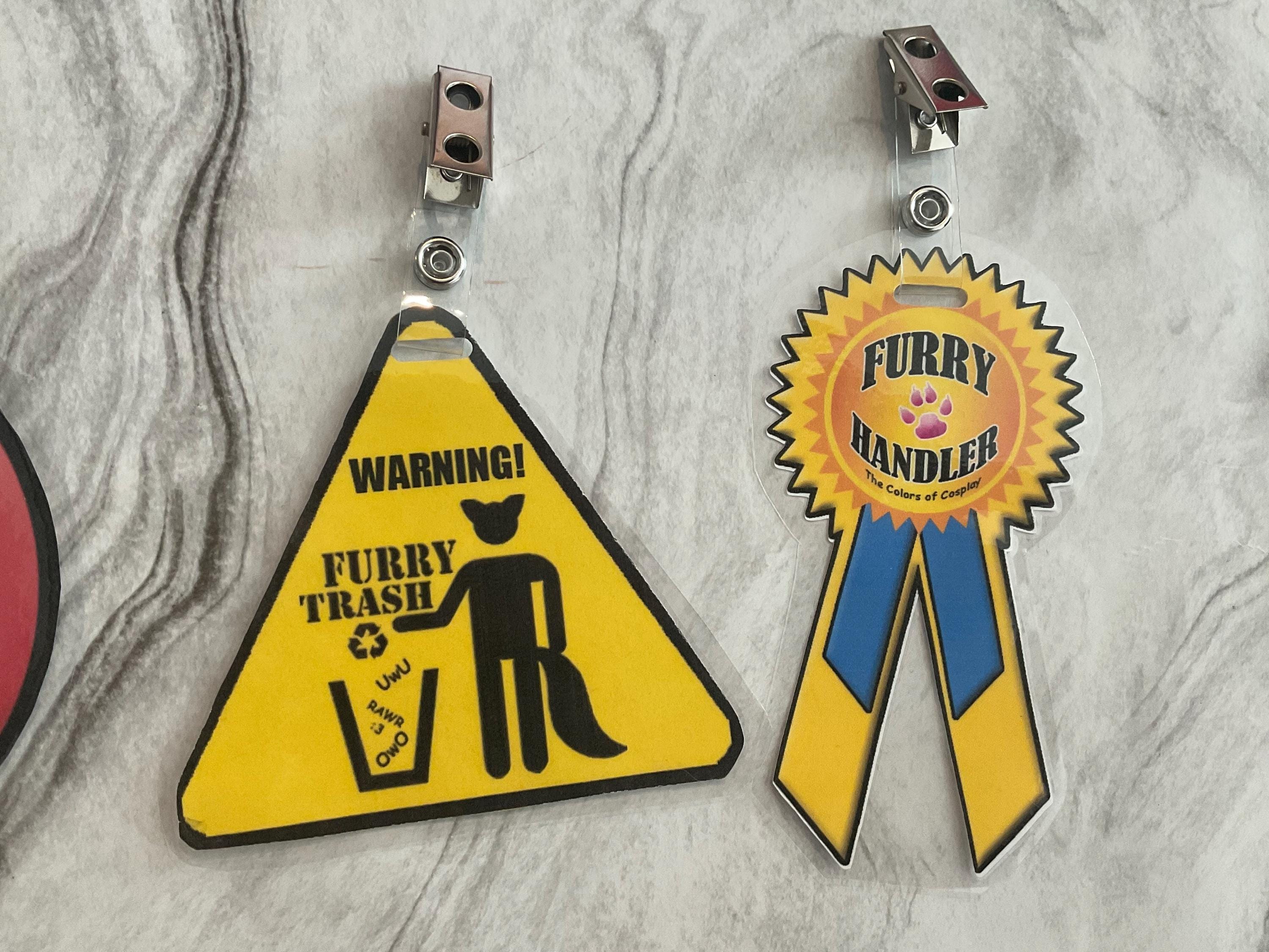 Furry Pride Pronoun and ID Sign Badges - Etsy