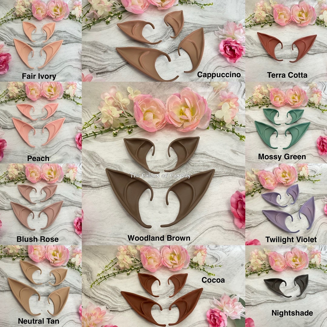 Dyed Realistic POC Human Skintone Brown Tan Fair Pale Peach Skin Elf ...