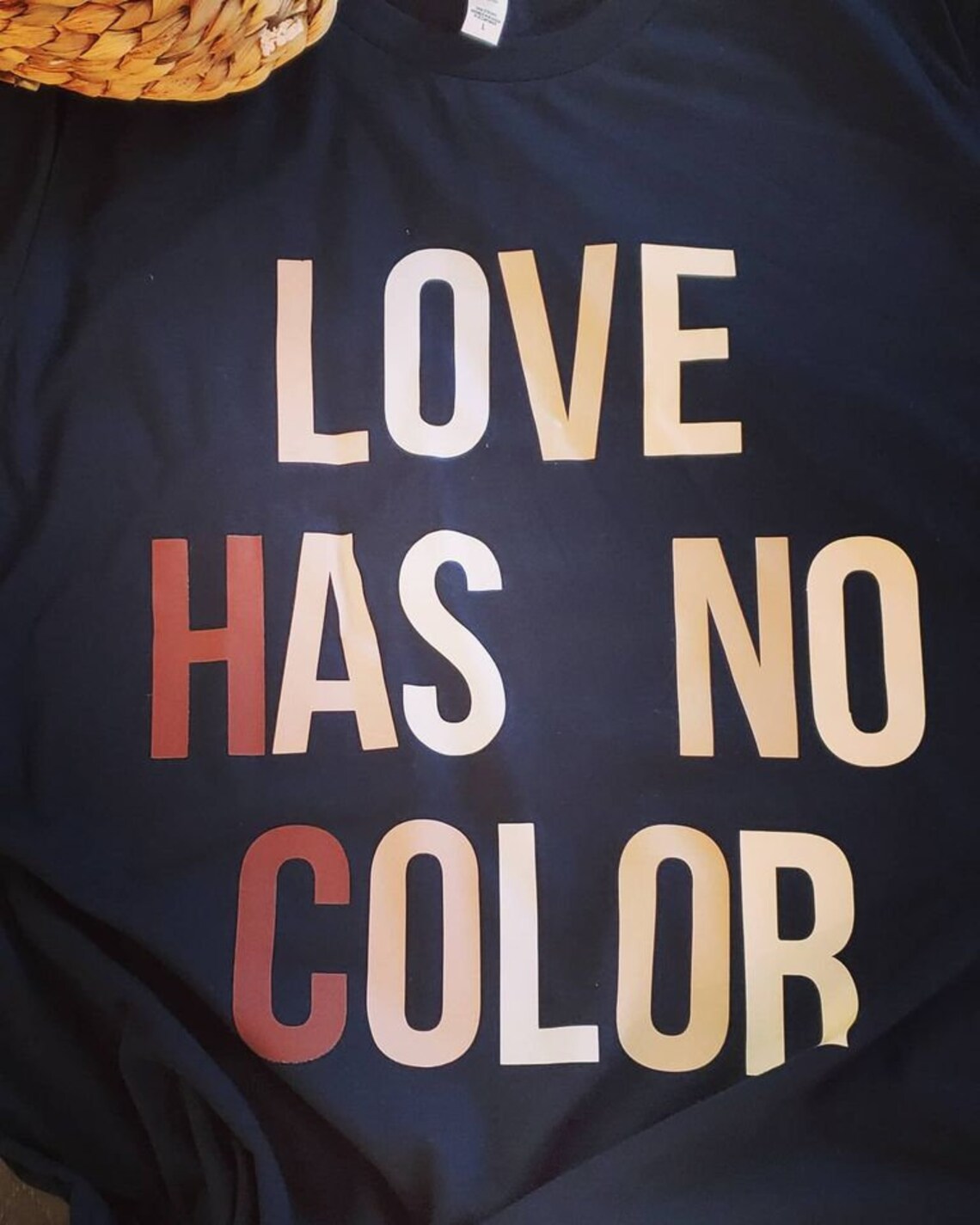 Love Has No Color Thsirt, Inspirational Tee Shirt, Custom Valentine ...