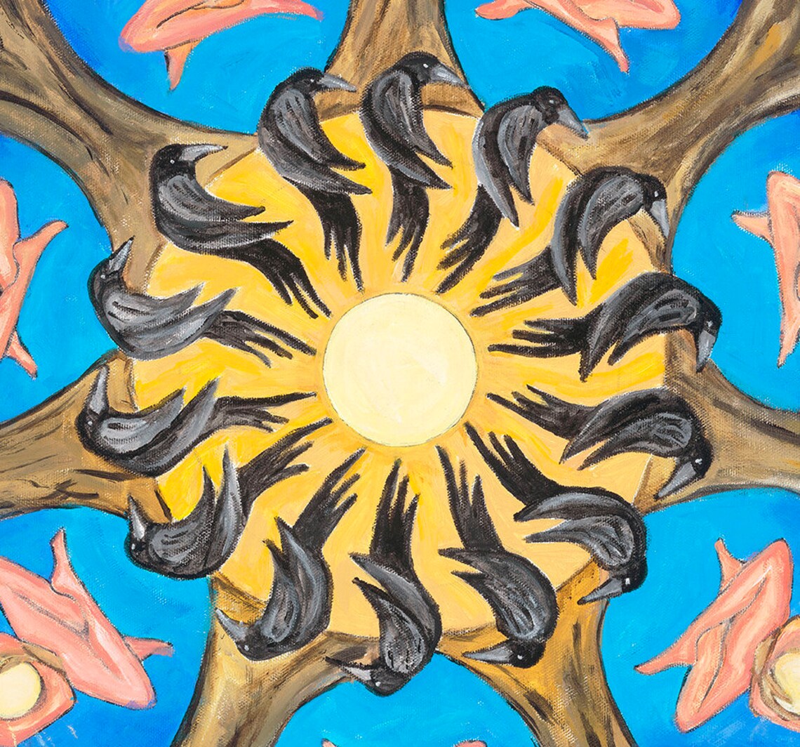 Raven Mandala Cards and Prints - Etsy.de