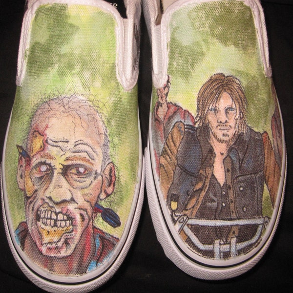 Walking Dead Shoes - Etsy